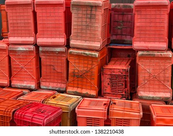 Stack Many Red Crates Stock Photo 1382210438 | Shutterstock