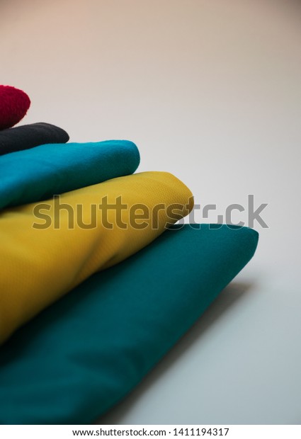 Stack Neatly Stacked Things On White Stock Photo 1411194317 | Shutterstock