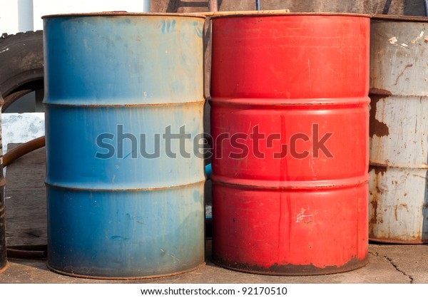 Stack Oil Drums Stock Photo 92170510 | Shutterstock