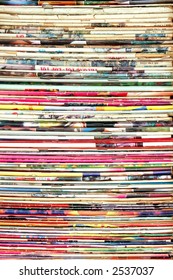 Stack Old Magazine Background Uses Stock Photo 2537037 | Shutterstock