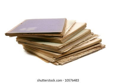 Stack Old Paper Isolated On White Stock Photo 10576483 | Shutterstock