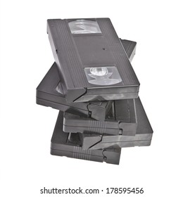 Stack Old Vhs Tapes On White Stock Photo (Edit Now) 178595456