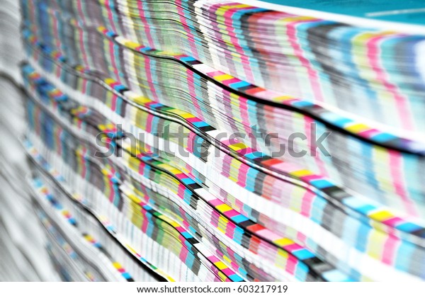 Stack Paper Cmyk Scale Stock Photo (Edit Now) 603217919