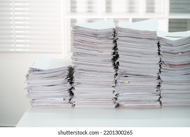 Stack Paper Files Close Shot Stock Photo 2201300265 | Shutterstock