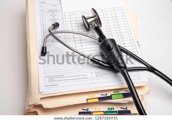 Stack Patients Colorcoded Numbered Medical Record Stock Photo (Edit Now ...