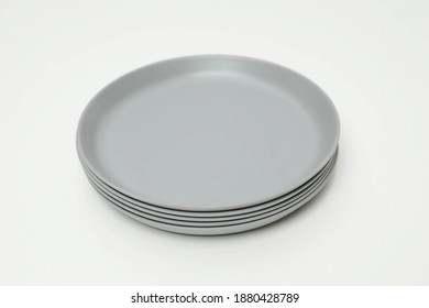 Stack Plates On White Background Stock Photo 1880428789 | Shutterstock