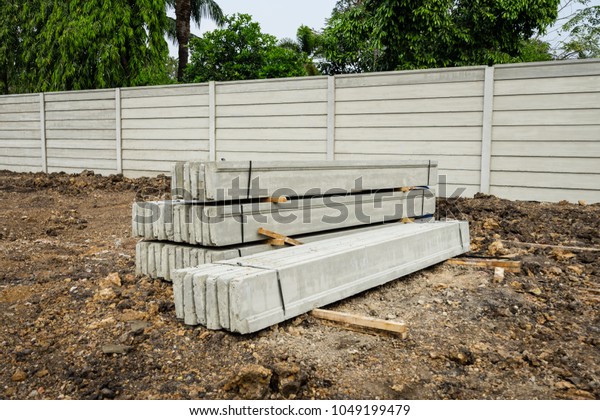 Stack Precast Concrete Wall Panels On Stock Photo 1049199479 | Shutterstock