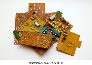 Stack Printed Circuit Boards Electronic Components Stock Photo (Edit ...