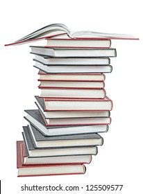 Stack Real Books On White Background Stock Photo 125509577 | Shutterstock