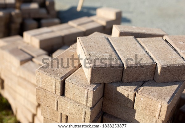 Stack Rectangle Paver Bricks Stock Photo 1838253877 | Shutterstock