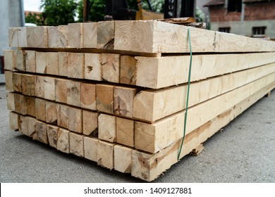 Stack Rough Sawn Timber Pine Lumber Stock Photo 1409127881 | Shutterstock