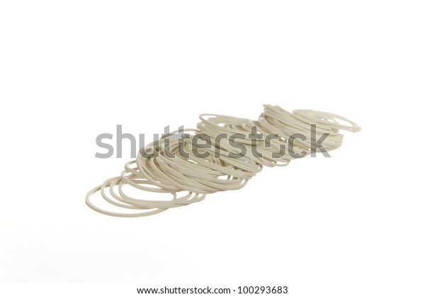 Stack Rubber Bands Isolated On White Stock Photo 100293683 | Shutterstock
