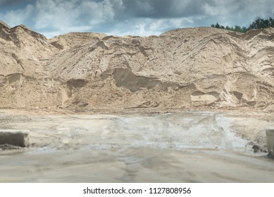 Stack Sand Pile Yellow Sand Construction Stock Photo 1127808956 ...