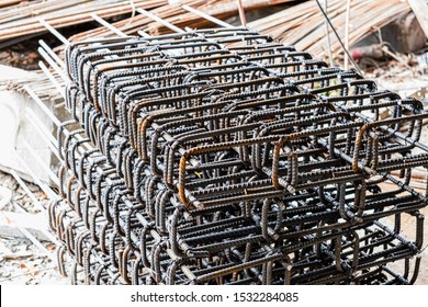 Stack Shape Reinforcing Steel Bars Building Stock Photo 1532284085 ...