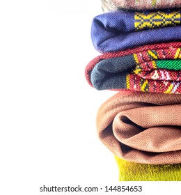 Stack Silk On White Background Stock Photo 153740660 | Shutterstock