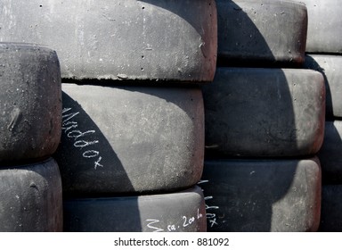 Stack Slick Racing Tyres Stock Photo 881092 | Shutterstock