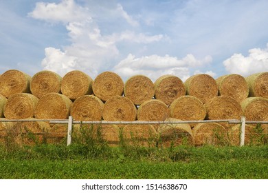 Stack Straw Bales Stacked Round Straw Stock Photo 1514638670 | Shutterstock