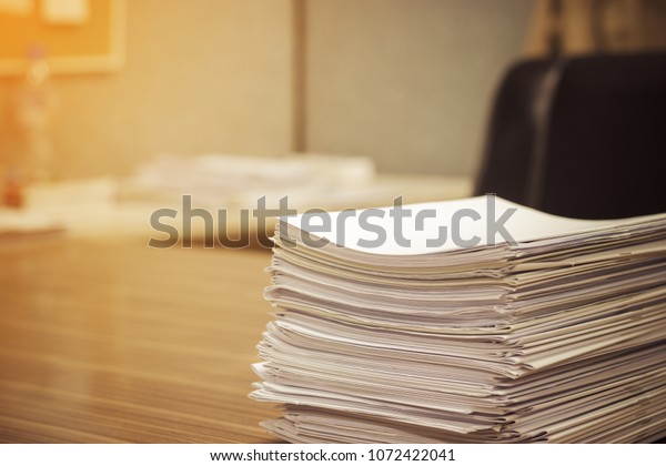 Stack Students Homework That Assigned Students Stock Photo (Edit Now ...