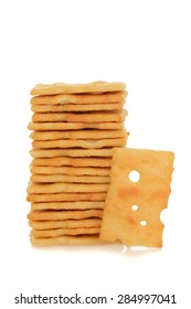 Stack Swiss Cheese Cracker Stock Photo 284997041 | Shutterstock