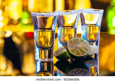 Stack Tequila Salt Close On Blurred Stock Photo 502666306 | Shutterstock