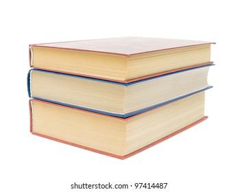 Stack Three Books Isolated On White Stock Photo 97414487 | Shutterstock