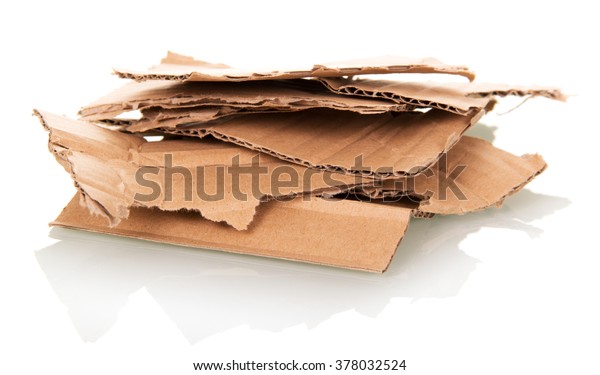 Stack Torn Cardboard Isolated On White Stock Photo 378032524 | Shutterstock