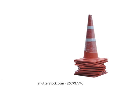 Stack Traffic Pylons Isolate On White Stock Photo 260937740 | Shutterstock