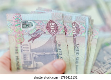 Stack Uae Dirhams Womans Hand Stock Photo 1885635556 | Shutterstock