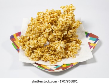 Stack Unshaped Caramel Puffed Rice On Stock Photo 1907968891 | Shutterstock