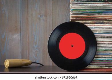 Vinyl Records Stacked One Front Stock Photo 379145521 | Shutterstock
