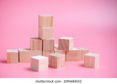 Stack Wood Cube Building Blocks Stock Photo 1094684552 | Shutterstock