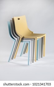 Stackable Color Chairs Stock Photo (Edit Now) 1021341703