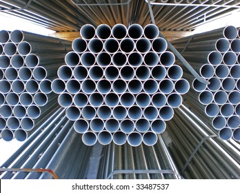 Stacked Pipes Perspective Stock Photo 33487537 | Shutterstock