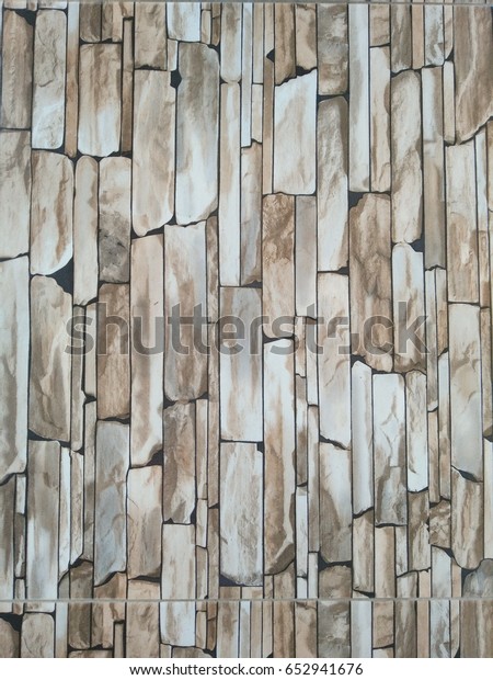 Stacked Stone Pattern Floor Tiles Stock Photo 652941676 | Shutterstock