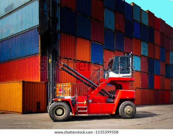 Stacker Containers Front Stck Stock Photo 1135399508 | Shutterstock