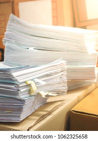 Documents On Desk Stack High Waiting Stock Photo 495831217 | Shutterstock
