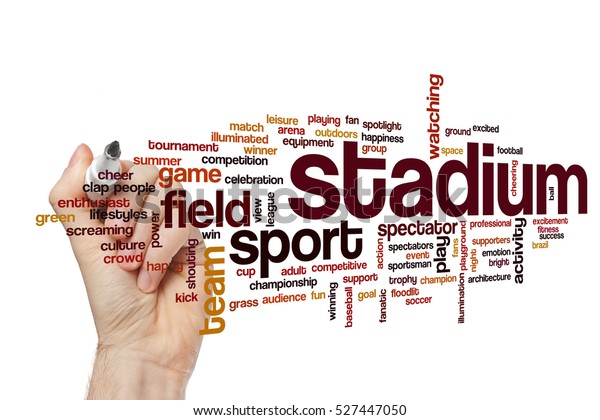 Stadium Word Cloud Stock Photo 527447050 | Shutterstock