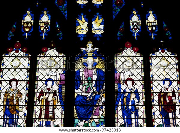 Stained Glass Windows Ely Cathedral Cambridge Stock Photo (Edit Now ...