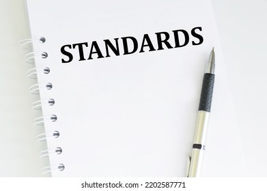 Standards Text On Notepad On Light Stock Photo 2202587771 | Shutterstock