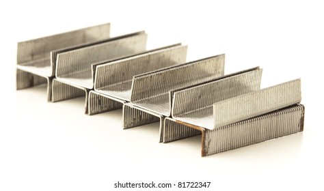 Staple On White Background Stock Photo (Edit Now) 136623923
