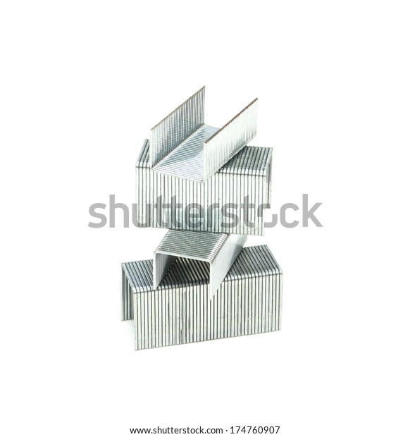 Staples Stack Isolated On White Background Stock Photo 174760907 ...
