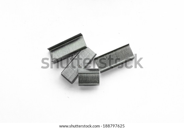 Staples Stack Isolated On White Background Stock Photo 188797625 ...