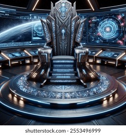 Star Wars Like Command Throne Seen Gambar yang dibuat AI 2553497105 ...