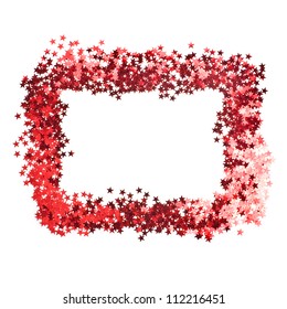 Stars Confetti Rectangular Shape Frame Built Stock Photo 112216451 ...