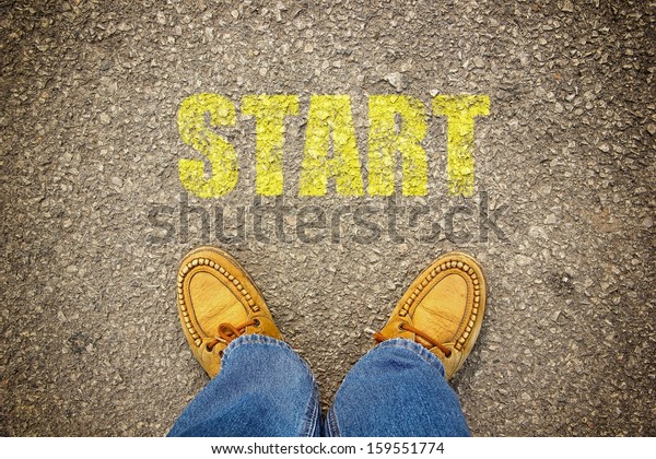 Start Concept Background Stock Photo (Edit Now) 159551774