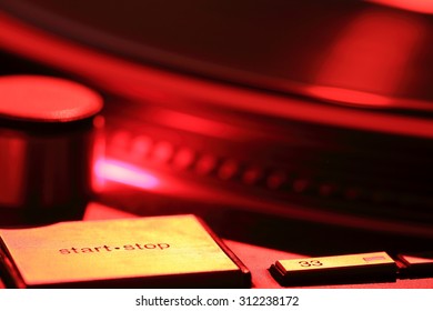Start Stop Button Dj Turntable Strobe Stock Photo (Edit Now) 312238172
