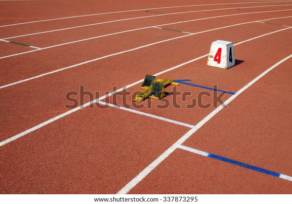 Starting Block Serial Number Mark On Stock Photo 337873295 | Shutterstock