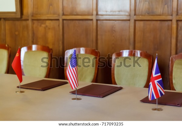 State Flags On Table Hall Where Stock Photo 717093235 | Shutterstock
