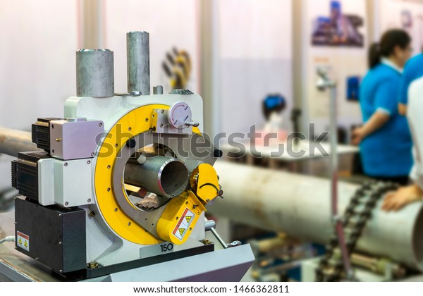 Stationary Automatic Precision Electric Pipe Cold Stock Photo ...