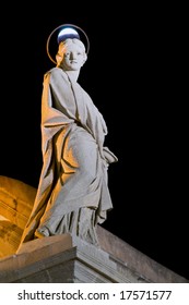 Statue Lunar Eclipse Background Stock Photo 17571577 | Shutterstock